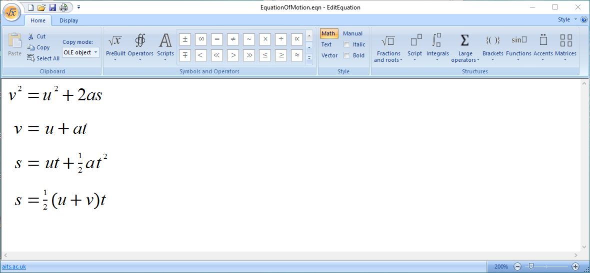 EditEquation – Jon Neades